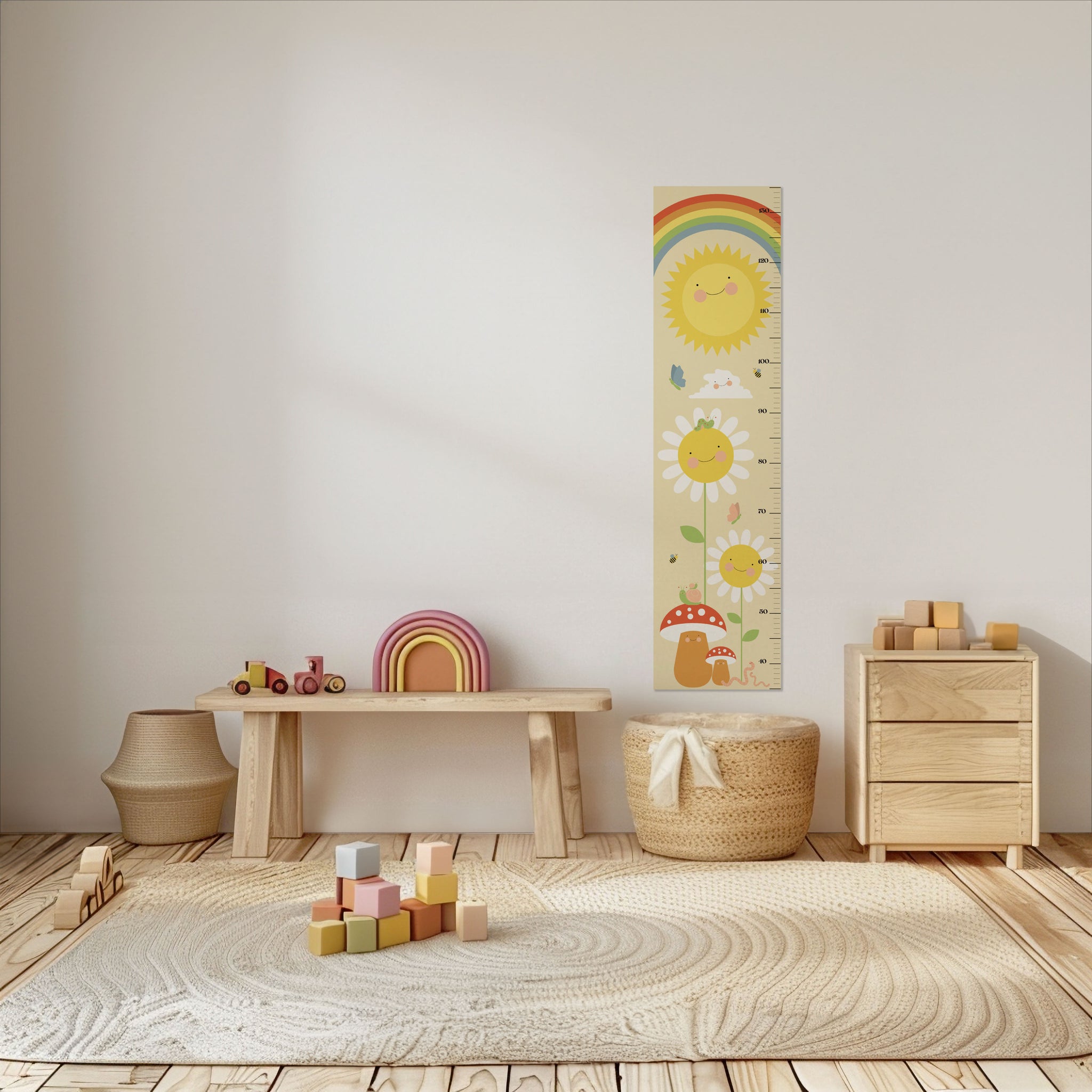 Children's Sunny Days Growth Chart Poster – Harley and J